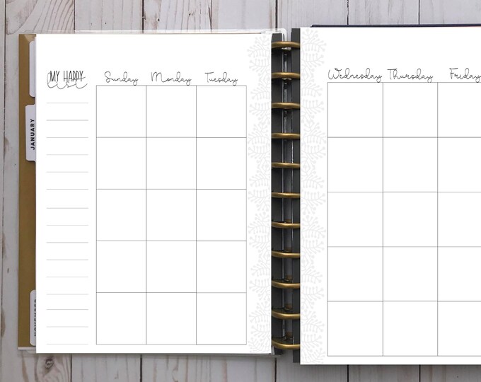 Happy Planner Printable - BIG Size - Wellness - Full Expansion - Pretty ...