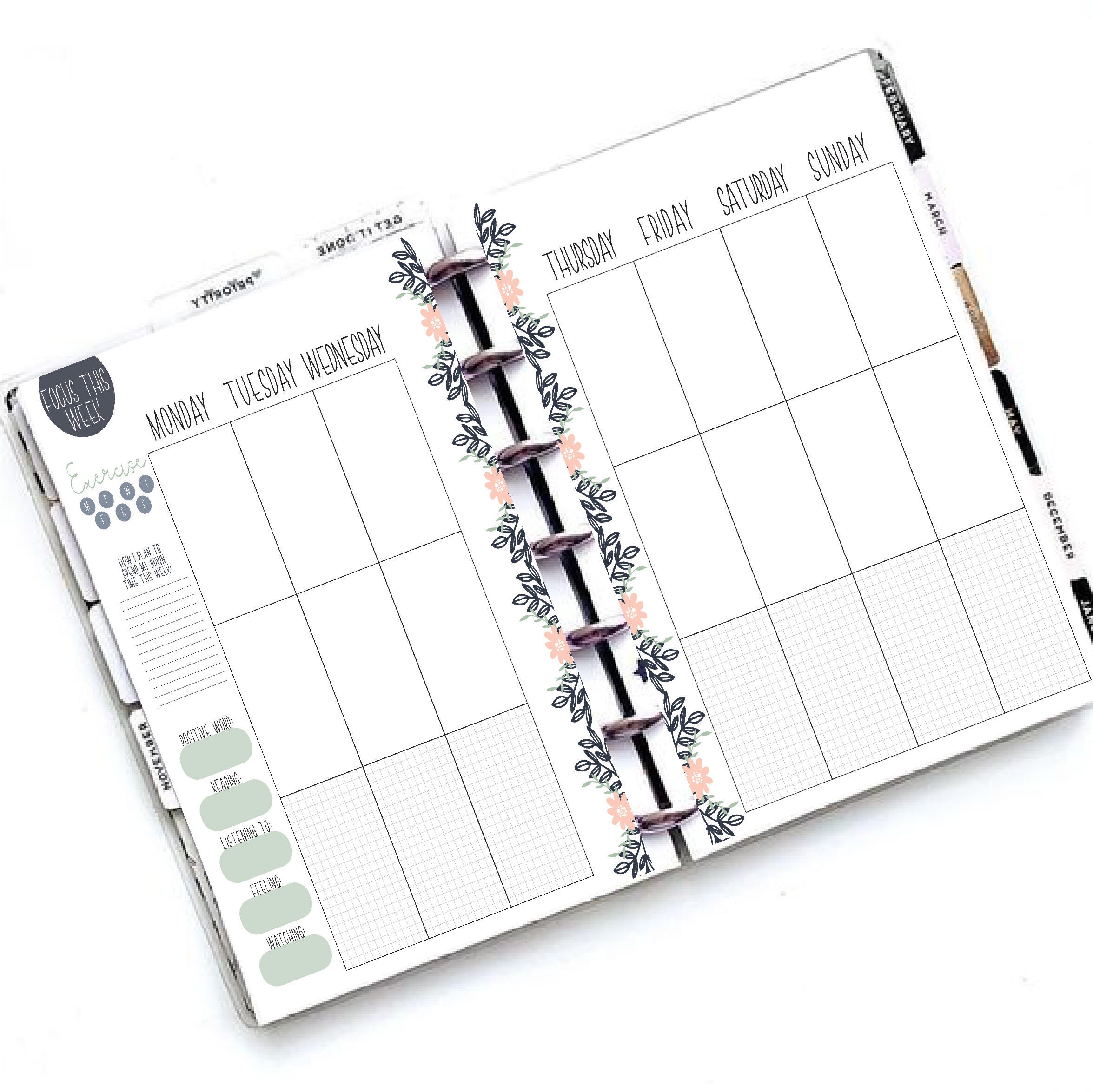 Happy Planner Printable Mini Size Wellness Full Expansion - Etsy