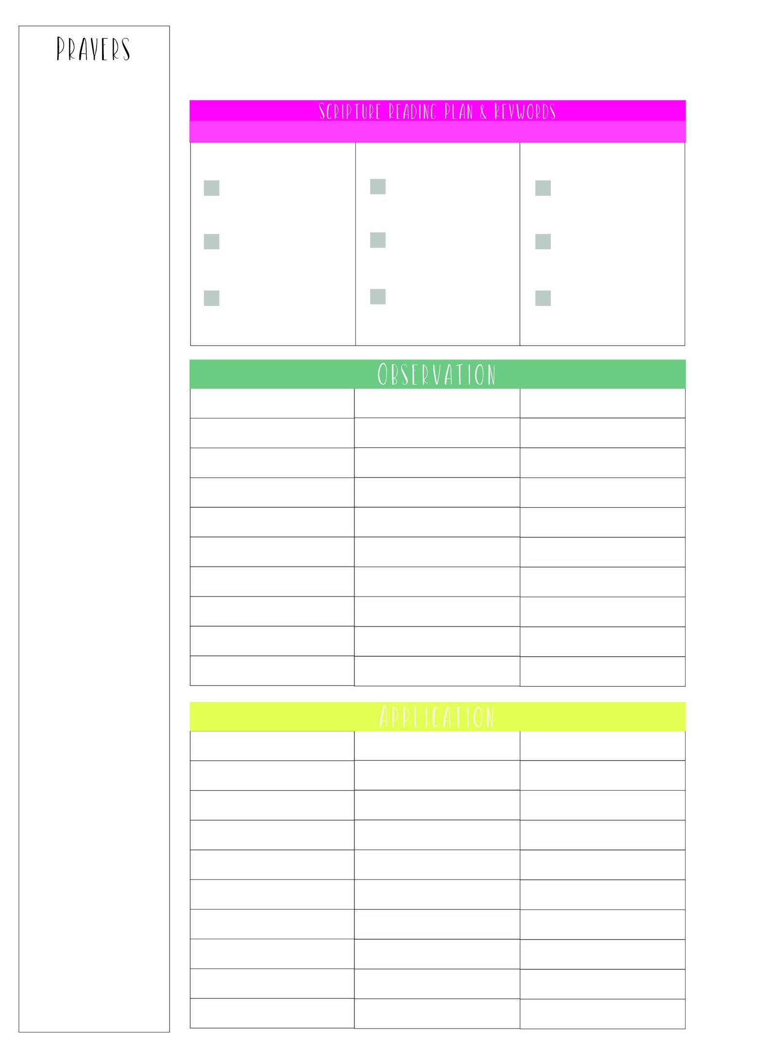 Happy Planner Printable - Faith Warrior - Weekly Layout - Classic Size ...