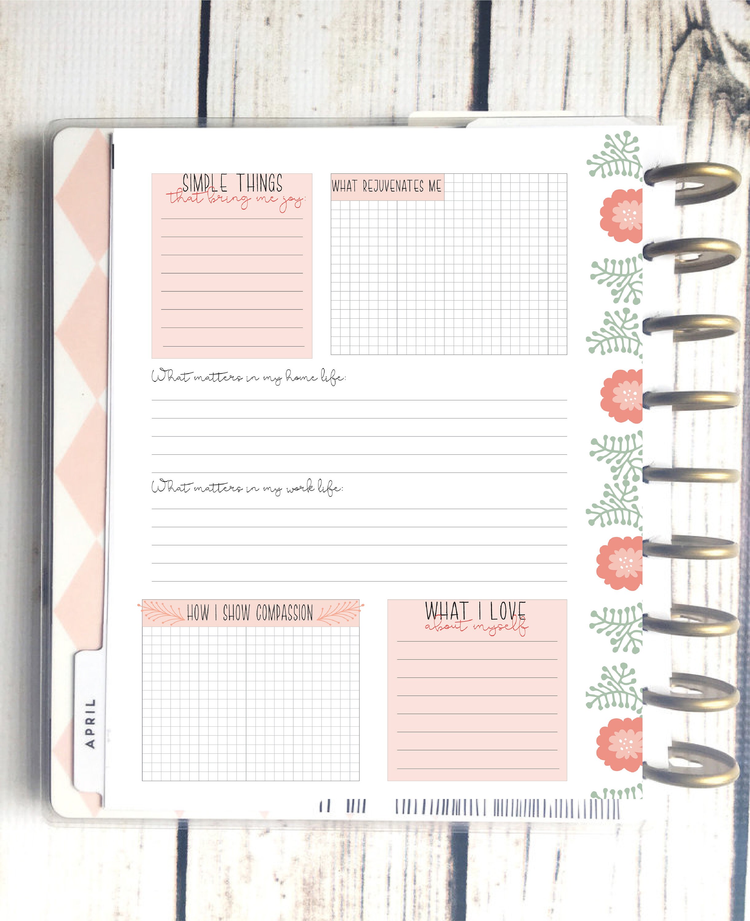 Happy Planner Printable Wellness Expansion Self Care - Etsy