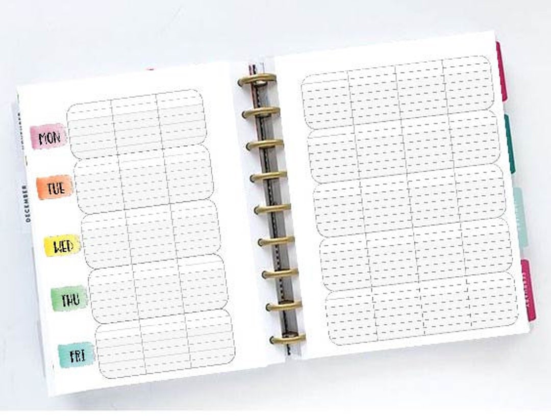 Happy Planner Printable - Classic - Teacher - Lesson Plan - One Week ...