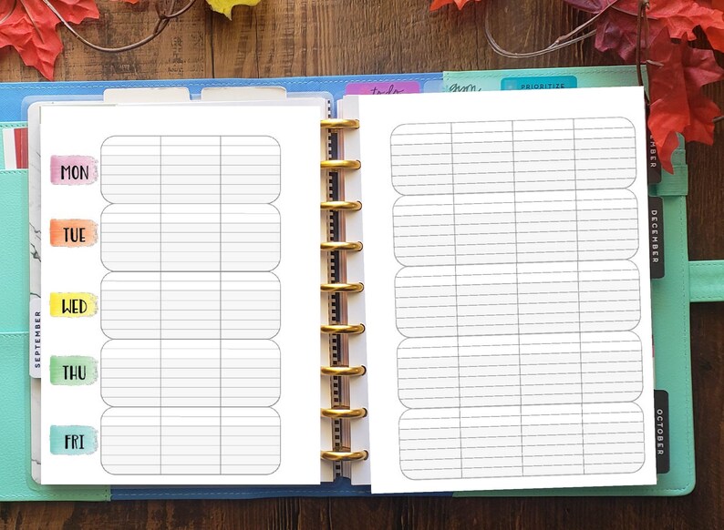 Happy Planner Printable Classic Teacher Lesson Plan One Week Undated ...