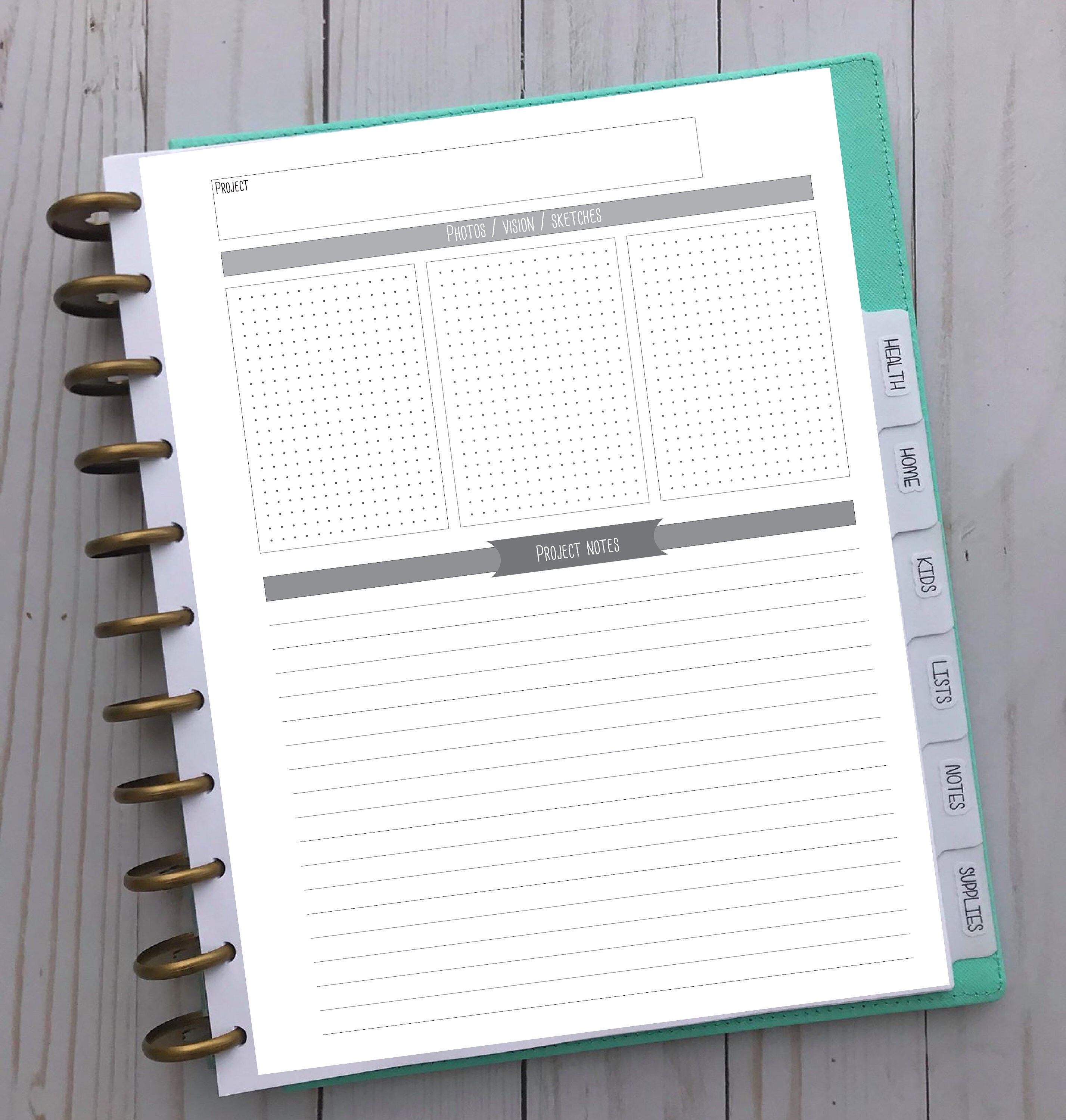 Happy Planner Printable Miss Maker Extras Big Project - Etsy