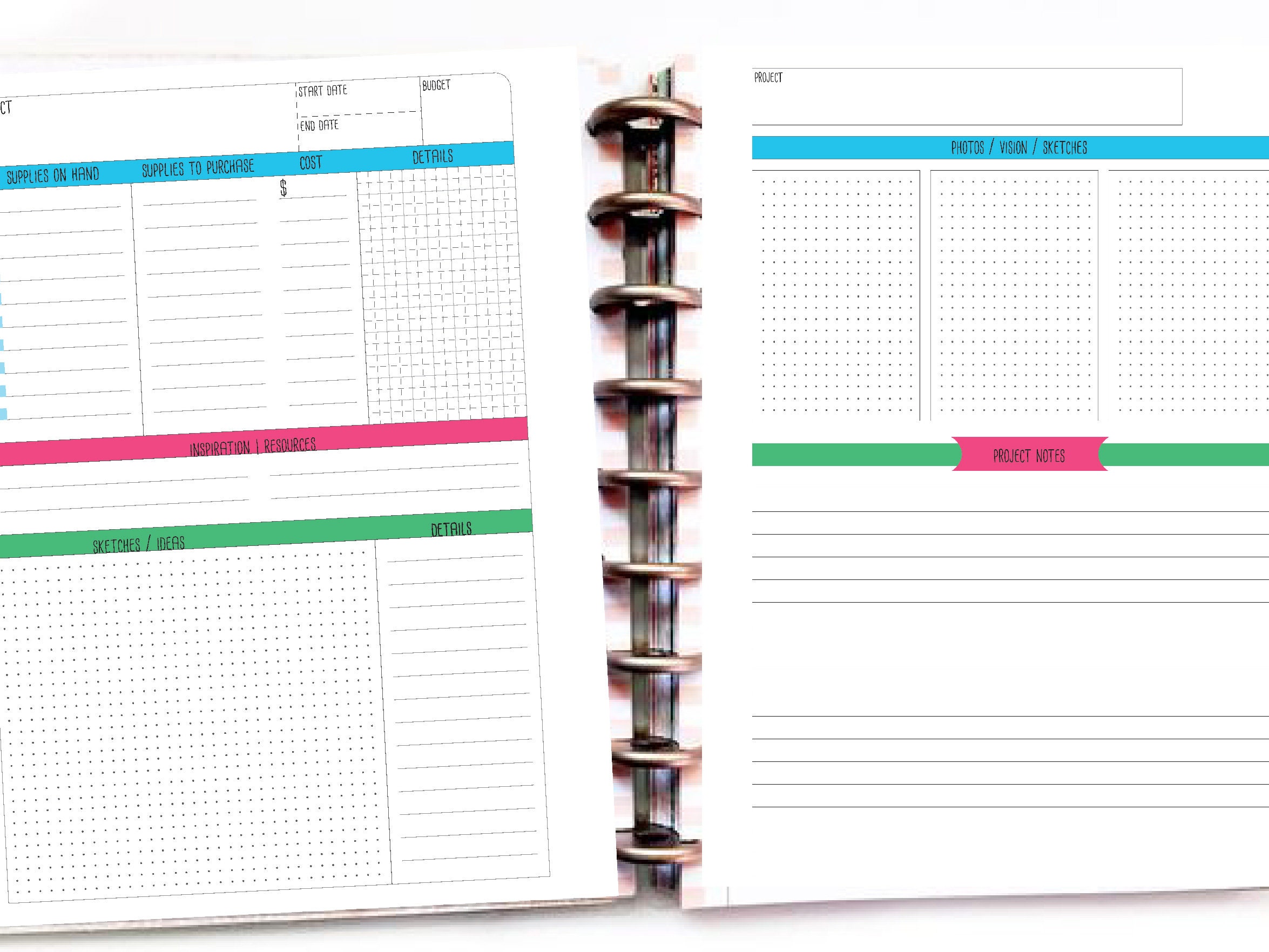 Happy Planner Printable Miss Maker Extras Project Sheets - Etsy