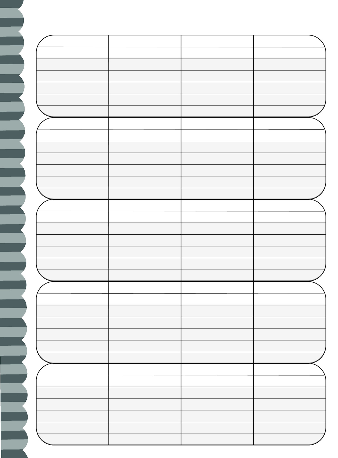 Happy Planner Printable Classic Teacher Lesson Plan One Week Undated ...