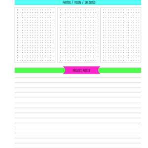 Happy Planner Printable Miss Maker Extras Big Project Sheets - Etsy