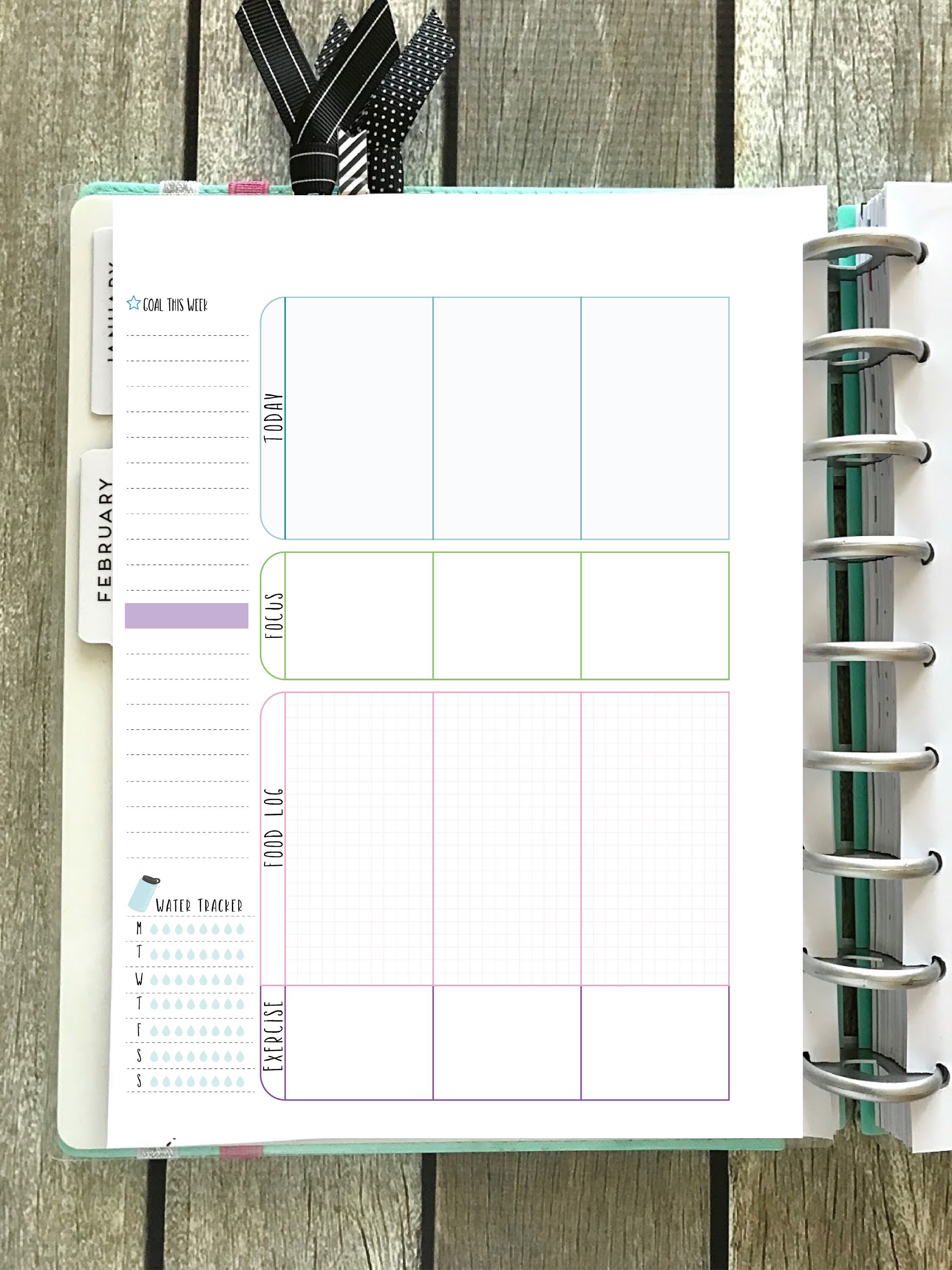 Happy Planner Printable - Healthy Hero- Weekly Layout - BIG Size ...