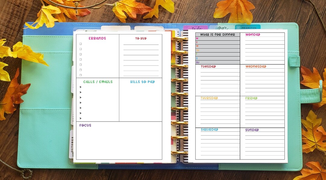 Happy Planner Printable - Super Mom Weekly Layout - Classic Size ...