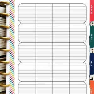 Happy Planner Printable - Classic - Teacher - Lesson Plan - One Week ...