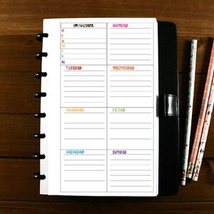 TUL Planner Printable Super Mom Weekly Layout new Version Undated Plain ...