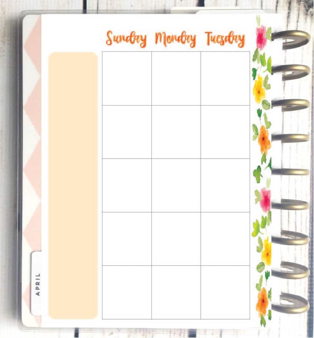 Happy Planner Printable Summer Themed V1 Monthly Weekly Daily Work ...