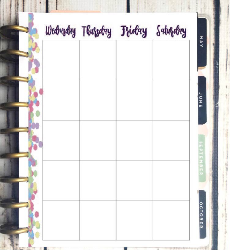 Happy Planner Printable Spring Themed V2 Monthly Weekly Daily Work ...