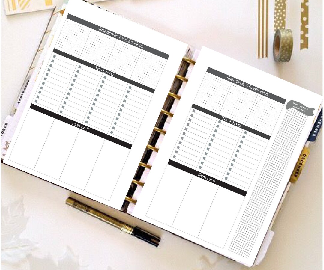 Happy Planner Printable - Miss Maker- Weekly Layout - Classic Size ...