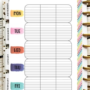 Happy Planner Printable - Classic - Teacher - Lesson Plan - One Week ...
