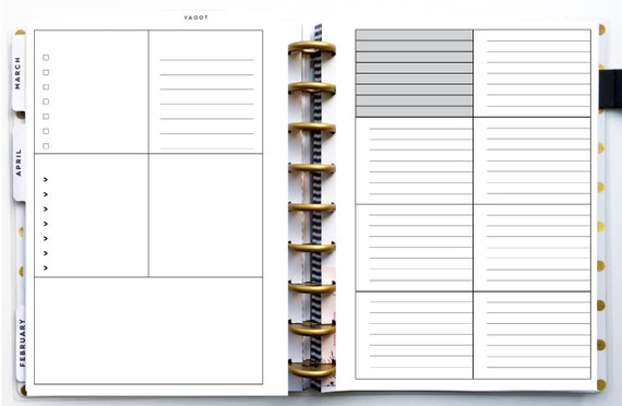 Happy Planner Printable Super Mom Weekly Layout Classic | Etsy