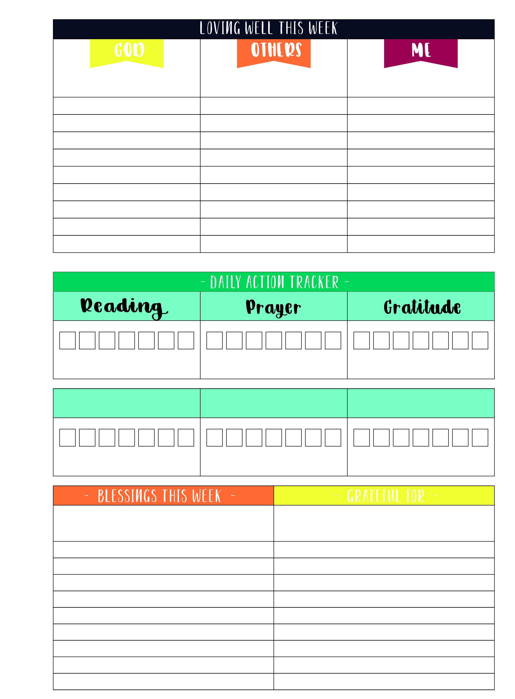 Happy Planner Printable Faith Warrior Sermon Layout - Etsy