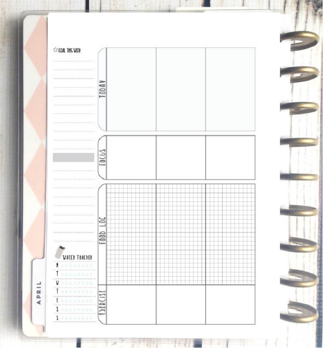 Happy Planner Printable - Healthy Hero- Weekly Layout - Classic Size ...