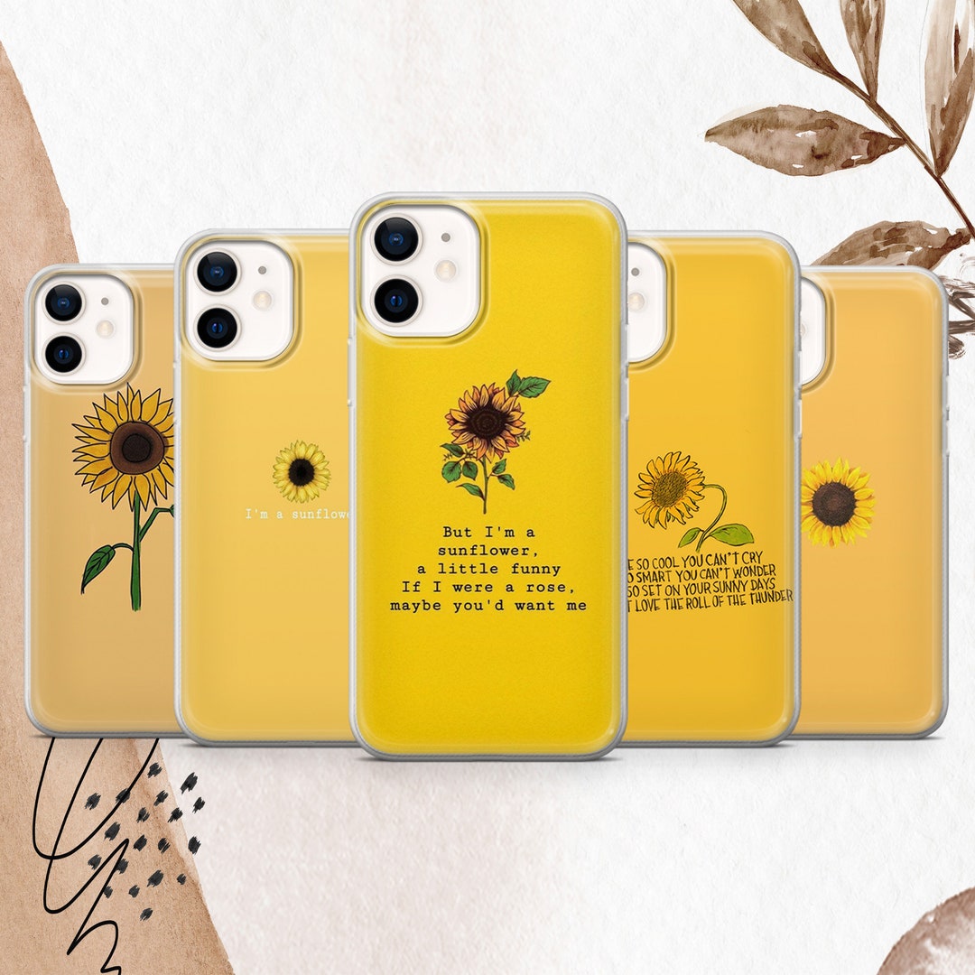 Sunflower Phone Case Floral Cover for iPhone 16e 16pro Max 15pro 14 13 ...
