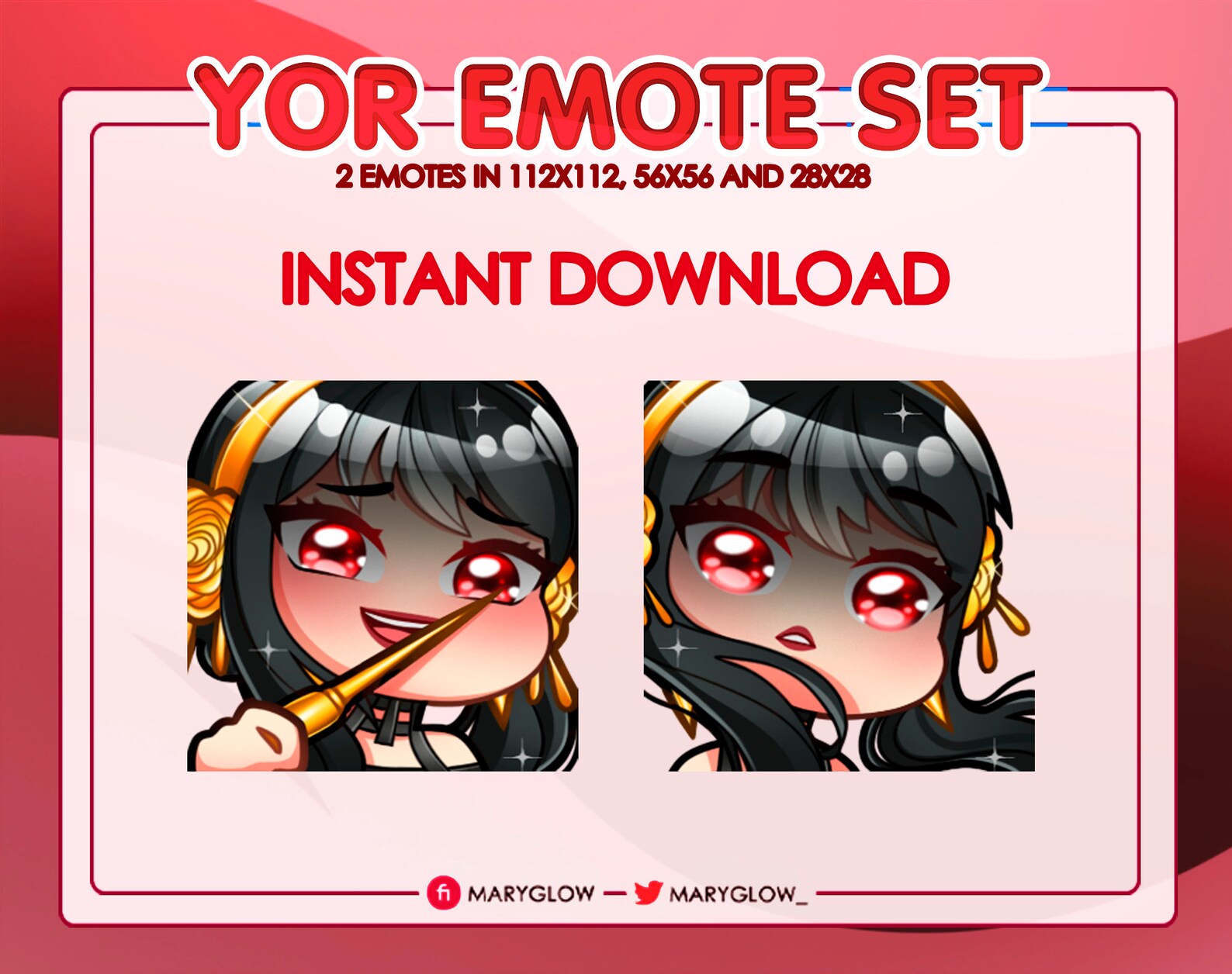 Yor Forger/thorn Princess Emote Set SPY X FAMILY for - Etsy Australia