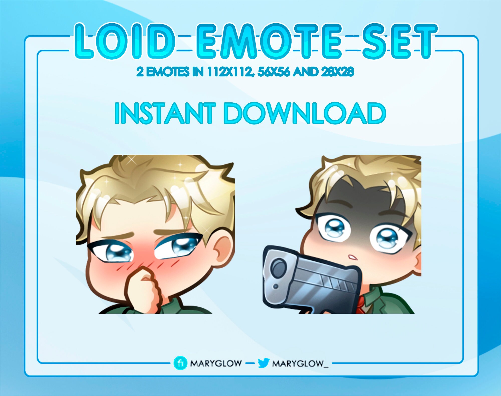 Loid Forger Cute Emote Set SPY X FAMILY for Twitch/discord - Etsy