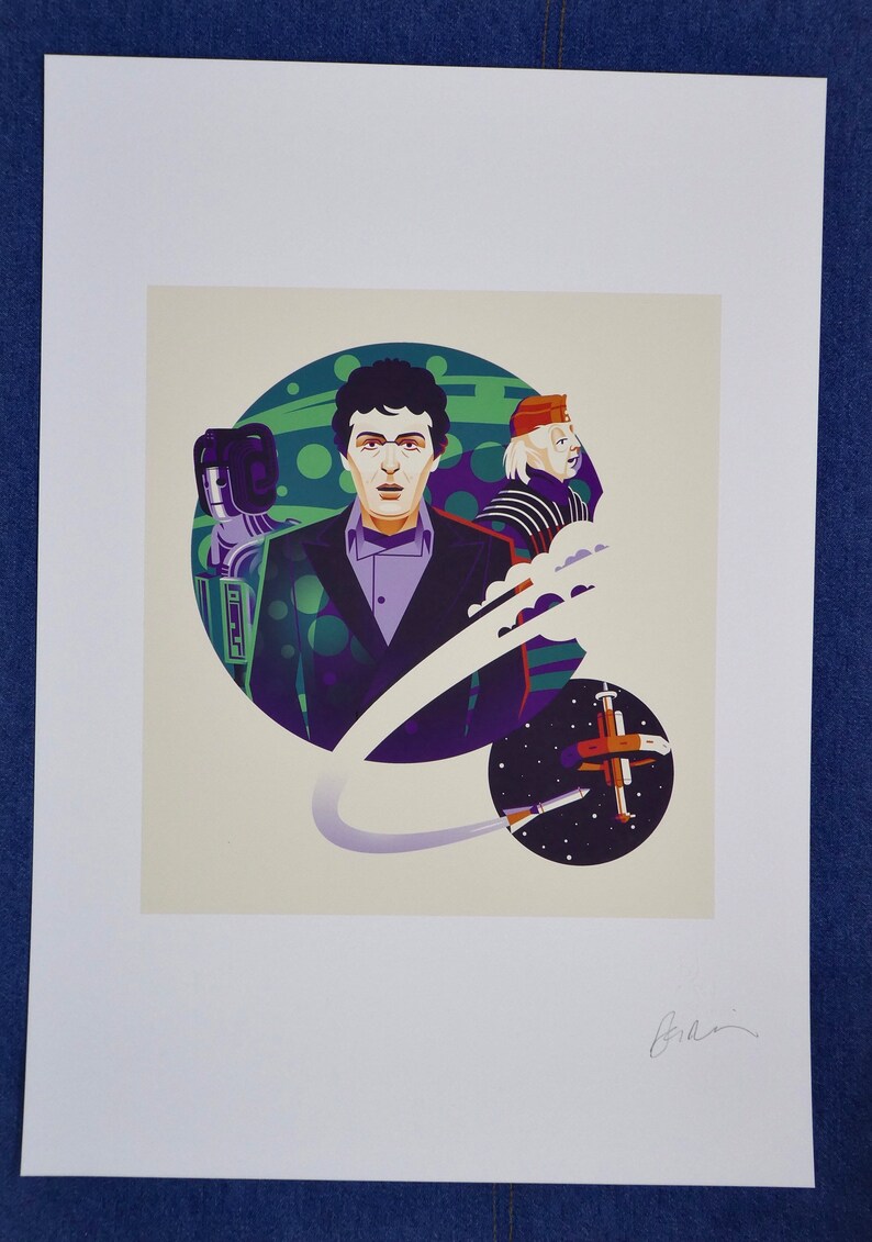 Doctor Who Revenge of the Cybermen Art Print | Signed Magazine ...