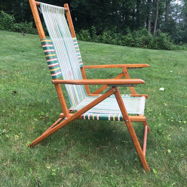 Vintage Camp Chair - Etsy