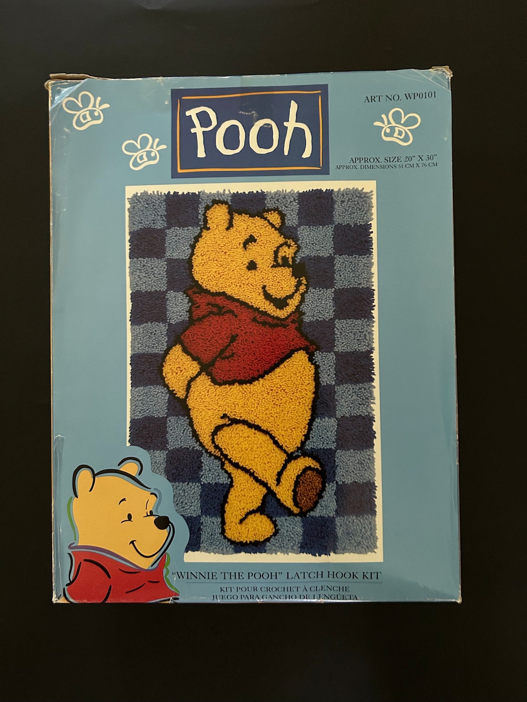 Disney Winnie the Pooh Latch Hook Kit Pooh Collector DIY Craft 20 X 30 ...