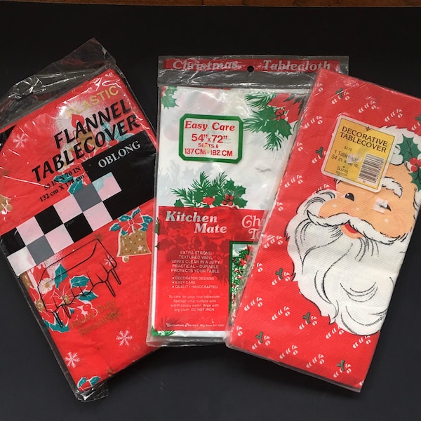 Vintage Christmas Paper Tablecloths - Etsy
