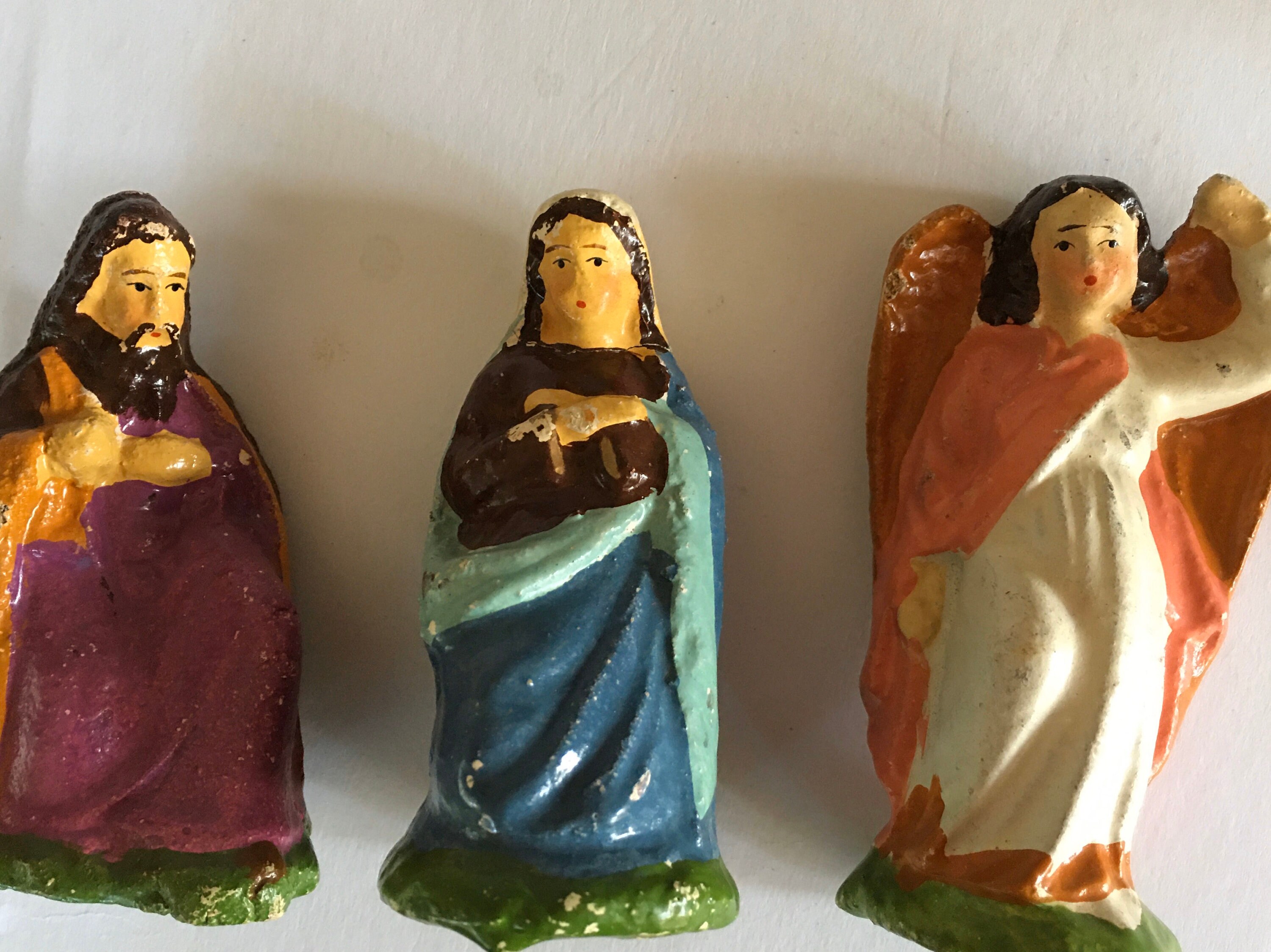 Vintage Nativity Set Creche 1950s Japan Holy Family Angel - Etsy