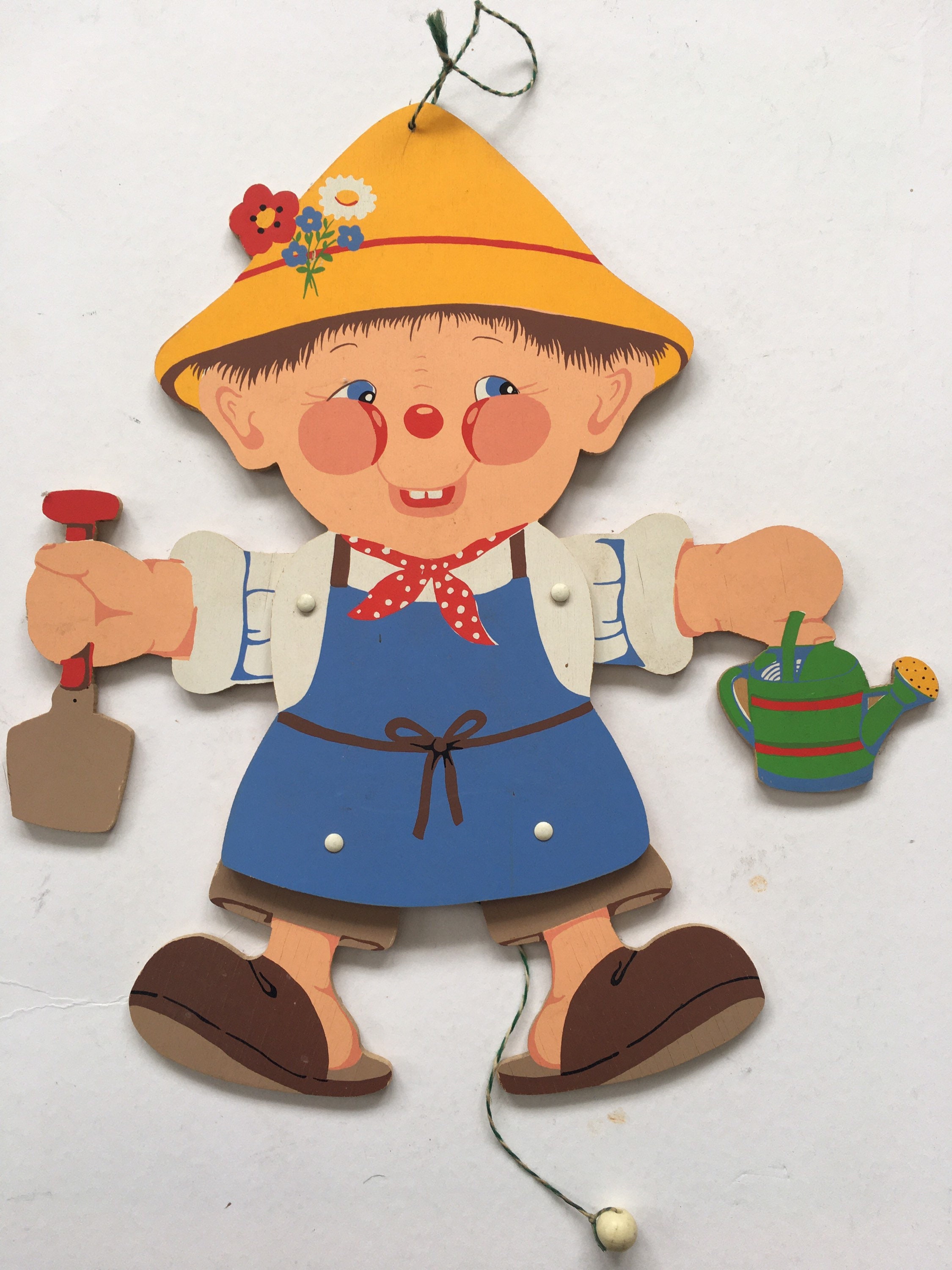 Vintage German Pull String Puppets Childs Toys Wood Puppets - Etsy