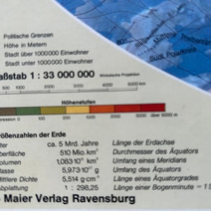 Vintage Ravensburger World Map Globe 3000 Piece Jigsaw Puzxle Made in ...