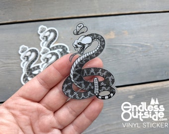 Rattlesnake Decal Sticker - Etsy