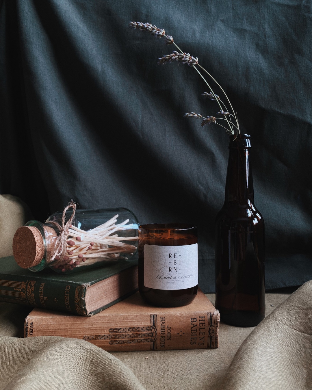 Candle Long Matches in a Bottle Eco Friendly Reusable Marches in Glass ...