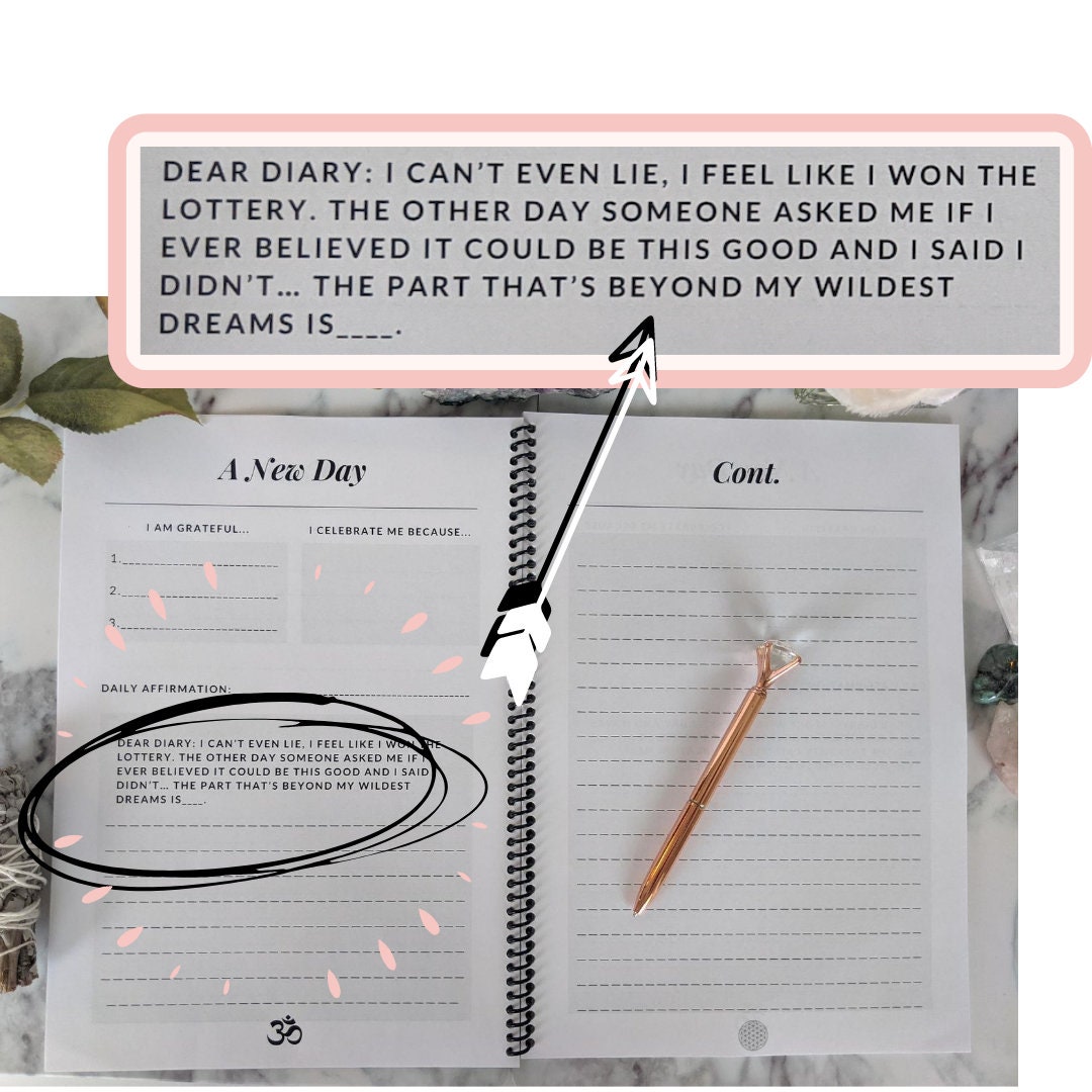 Manifestation DIGITAL Journal, 30 Day Journal, Law of Attraction ...