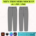 Formal Trousers DIY Canva Vector Mockup, Men Fashion Template, Pants ...