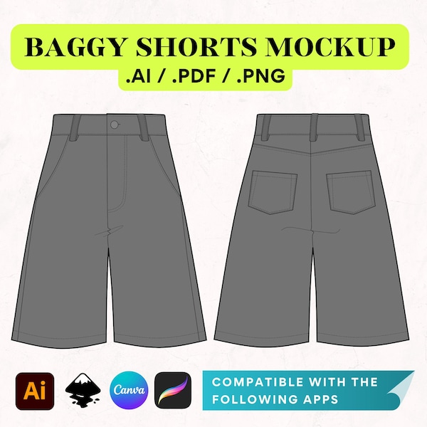Jorts Mockup - Etsy