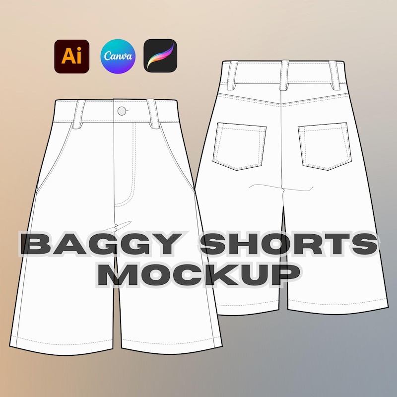 Jorts Mockup - Etsy