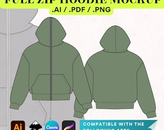 hoodie jacket template