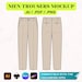 Formal Trousers DIY Canva Vector Mockup, Men Fashion Template, Pants ...