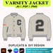 Streetwear Varsity Jacket Canva Template and Vector Mockup, Fully ...