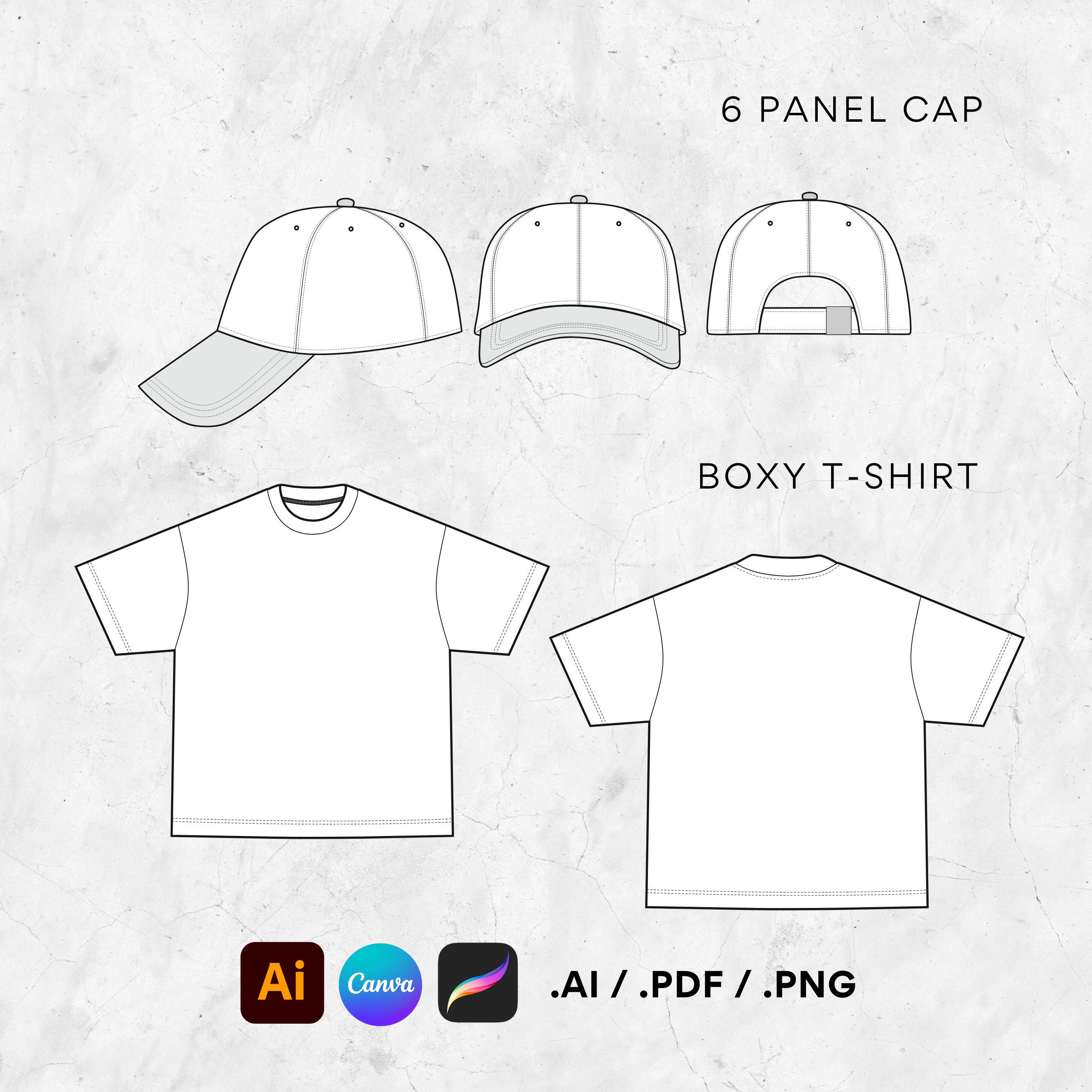 Streetwear Mockup Set Canva Editable, Fashion Vector Bundle , Editable ...