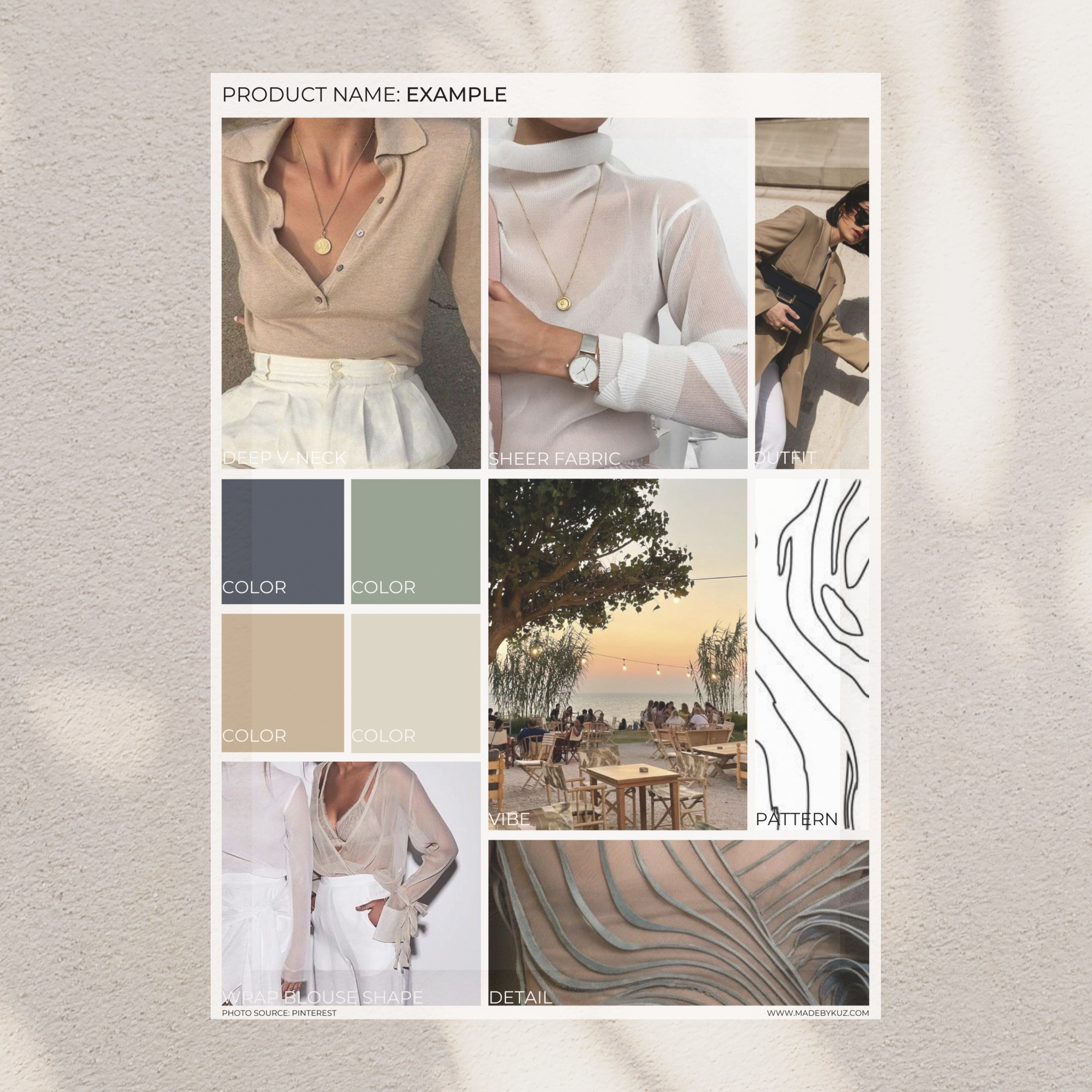 Style Vision Board Canva Template DIY, Editable Fashion Product Guide ...