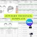 Jewelry Tech Pack Canva Template DIY, Accessories Tech Pack Cheat Sheet ...