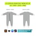 Footie Pajamas Canva Template, Pjs Mock Up, Baby Kids Footie Vector ...