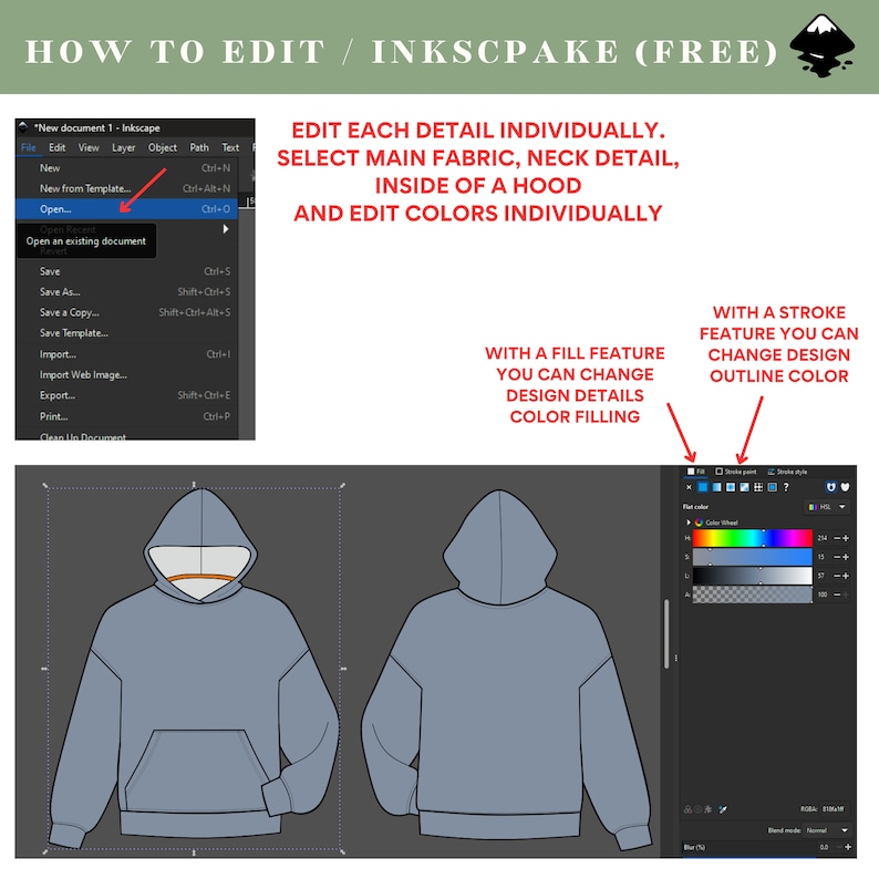 Varsity Jacket Vector Canva Template and Bomber Jacket Procreate Vector Mockup, Fully Editable ...