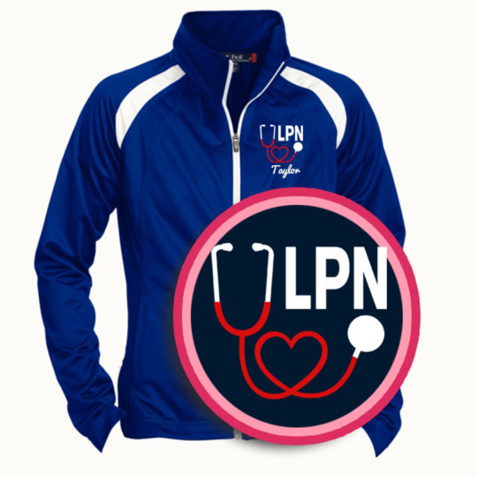 Licensed Practical Nurse Raglan Sleeve Warm up Jacket With LPN - Etsy