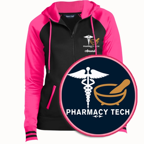 Pharmacy Tech Jacket Personalized Hooded Varsity Jacket for | Etsy