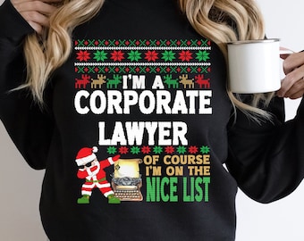 Lawyer Christmas Sweatshirt - Etsy