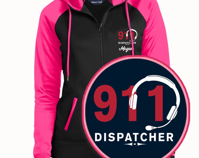 911 Dispatcher Jacket, Personalized Hooded Varsity Jacket for 911 ...