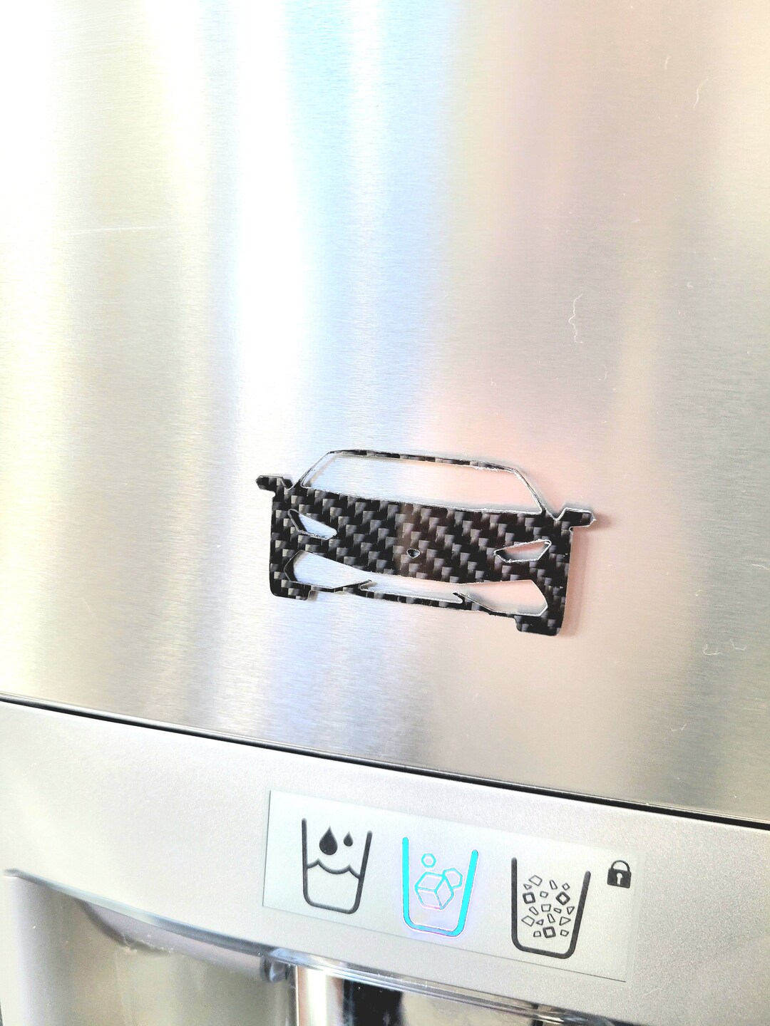 Carbon Fiber Lambo Magnet, Exotic Race Car Magnet, Carbon Fiber Car ...